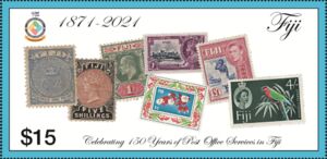 Stamp: Fijian Postage Stamps (Fiji) (Fiji Post Office 150th Anniversary ...