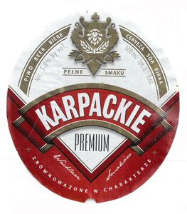 Drink Label: Karpackie Premium (Browar Van Pur, PolandCol:PL-BEER-010808