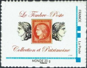Stamp: Postage Stamp. Le Timbre Poste. Collection et Patrimoine (France ...