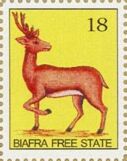 Stamp: Deer (Nigeria: Cinderella Stamps(Biafra) Col:NG-BI 2011-07/1