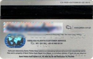 Bank Card: Bank Pekao (Bank Polska Kasa Opieki SA/Bank Pekao SA ...