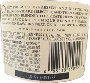 Drink Label: Hennessy Very Special (Hennessy, FranceCol:FR-COGNA-000024