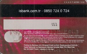 Bank Card: Maximum (Türkiye İş Bankası, Türkiye (Turkey)Col:TR-MC-0486