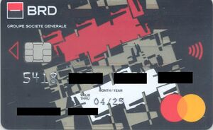 Bank Card: Credit (Brd Groupe Societe Generale, RomaniaCol:RO-MC-0384