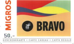 Gift Card: Bravo (Migros, Switzerland(Migros) Col:CH-MIG-2475-050-V8