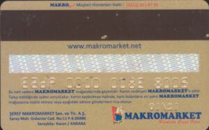 Functional Card: Makro Card-Gold (Shops - Supermarkets, Türkiye (Turkey ...