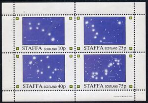 Stamp: Ursa Minor, Major, Gemini & Scorpio (Scotland, Staffa ...