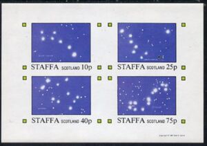 Stamp: Ursa Minor, Major, Gemini & Scorpio (Scotland, Staffa ...
