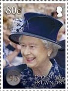 Stamp: Queen Elizabeth II, 95th Birthday (Cayman Islands(Queen ...