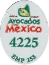 Fruit Sticker: Avocados de Mexico Emp 253 (MexicoCol:MX-VG-00194