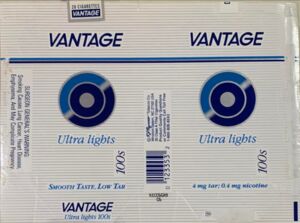 Paquete de Cigarrillos: Vantage - Ultra Lights 100's (Estados Unidos de ...