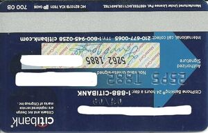 Bank Card: Debit Card › CITIbank Banking Card (Citibank, United States ...