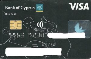Bank Card: Bank Of Cyprus - Business (Bank Of Cyprus, CyprusCol:CY-VI-0079