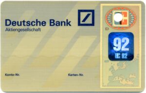 Bank Card: Deutsche Bank - ec 92 (Deutsche Bank, Germany, Federal ...
