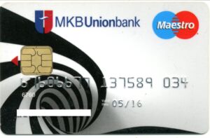 Bank Card: MKB Unionbank Maestro - 08.10 (MKB Unionbank, BulgariaCol:BG-MS-0057