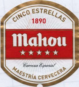 Drink Label: Mahou Cerveza Especial (Mahou S.A., SpainCol:ES-BEER-002458