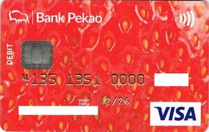 Bank Card: Strawberry (Bank Polska Kasa Opieki SA/Bank Pekao SA ...