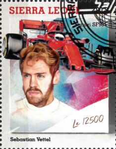 Stamp: Sebastian Vettel (Sierra Leone(Formula 1 (2019)) Col:SL 2019-003c