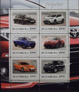 Stamp: Toyota (Burundi: Illegal Stamps(Bujumbura Toyota) Col:BI-BJ 2018-06