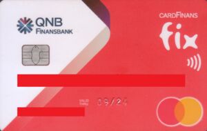 Bank Card: Fix Card (Finansbank, Türkiye (Turkey)Col:TR-MC-0489