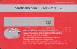 Bank Card: Fix Card (Finansbank, Türkiye (Turkey)Col:TR-MC-0489