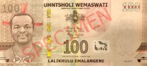 Banknote: 100 Emalangeni (Eswatini (Swaziland)(2017-2022 Issue) Wor:P-39s