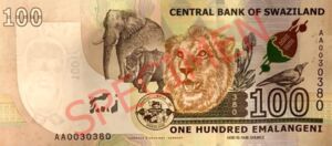 Banknote: 100 Emalangeni (Eswatini (Swaziland)(2017-2022 Issue) Wor:P-39s
