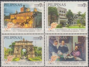 Timbre: University of Santo Tomas (UST) - 4th Centennial (Philippines(University of Santo Tomas ...