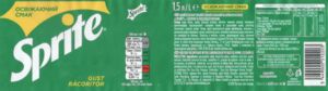 Drink Label: Sprite (Coca-Cola Beverages Ukraine Ltd., Ukraine(Sprite ...