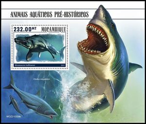 Stamp: Mosasaurus hoffmannii (Mozambique(Dinosaurs (2021.1)) Col:MZ ...