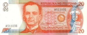 Banknote: 20 Piso (Philippines(1985-1994 ND Issue, Bangko Sentral ng ...
