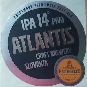 Drink Label: Atlantis Ipa 14°Pivo (Pivovar Kaltenecker Roznava, SlovakiaCol:SK-BEER-007820