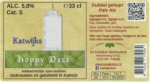 Dranketiket: Katwijks Hoppy Daze (De Katwijkse Bierbrouwerij ...