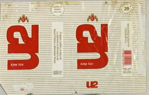 Cigarette Pack: U2 (ParaguayCol:PY-CT-0237