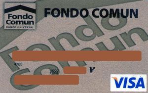 Bank Card: FONDO COMUN (Banco Fondo Común, VenezuelaCol:VE-VI-0270