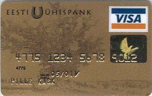 Bank Card: Oak Tree (Visa) (Eesti Ühispank, Estonia) Col:EE-VI-0006.01