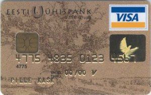 Cartão bancário: Oak Tree (Visa with chip) (Eesti Ühispank, EstóniaCol ...
