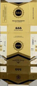 Cigarette Pack: 555 (ParaguayCol:PY-CT-0245