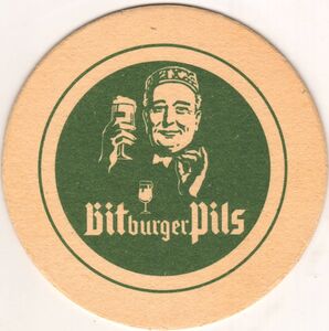 Beer Coaster: Bitburger (Bitburger Brauerei, Germany, Federal ...