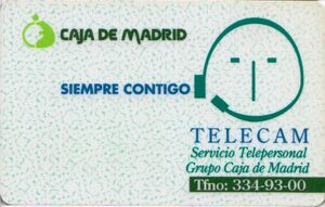 Tarjeta de Banco: Telecam Siempre Contigo (Caja de Madrid, EspañaCol:ES ...