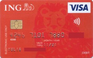 Bank Card: Lion (ING Bank Śląski SA, PolandCol:PL-VI-0041.09