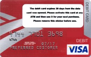 Bank Card: Bank of America Temporary (Bank of America, United States of ...