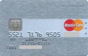 Bank Card: PayLife MC Platinum (PayLife Bank GmbH, AustriaCol:AT-MC-0028