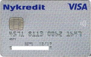 Bank Card: Nykredit Visa (Nykredit Bank A/S, DenmarkCol:DK-VI-0034