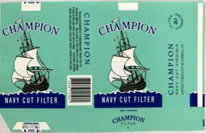 Cigarette Pack: Champion (SwitzerlandCol:CH-CT-0124