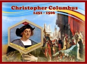 Stamp: Great People Christopher Columbus (Burkina Faso: Illegal Stamps(Christopher Columbus) Col ...