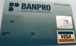 Bank Card: Banpro (Banco de la Producción, NicaraguaCol:NI-VI-0003