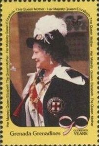 Stamp: Elizabeth the Queen Mother (Grenada Grenadines(Queen Mother ...