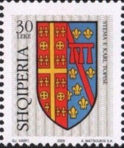 Stamp: Karl Topia (1331-1388), Feudal Prince of Albania and warlord ...