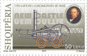 Stamp: Newcastle (1804), by Richard Trevithick (Albania(190th ...